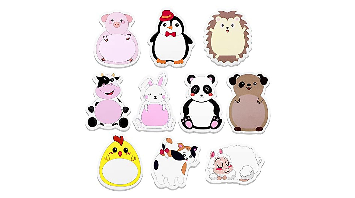 Cute Cartoon Animal Sticky Notes – 30 Sets for Home & Office