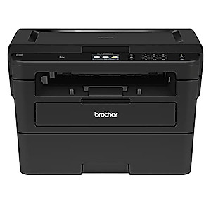 Brother HL-L2395DWA All-in-One Wireless Monochrome Laser Printer with Scanner and Copier for Home Office, White - 36 ppm, 2400 x 600 dpi, 250-sheet, Auto Duplex Printing, NFC, Hi-Speed USB