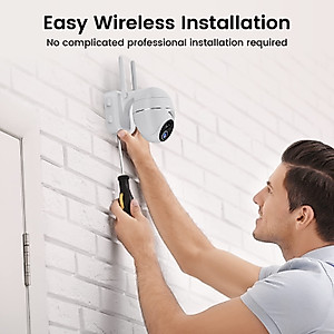 XTU Solar Security Cameras Outdoor, WiFi Wireless Outdoor Solar Home Security Camera with 2-Way Audio, Night Vision, Motion Detection