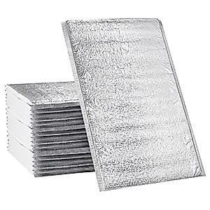 INOOMP 25Pcs Food Thermal Pouches Disposable Bags Hot Cold Insulation Food Bags Take out Aluminum Foil Cooler Food Shipping Pouches for Picnic Camping Picnic Transportation Preservation