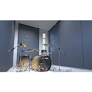 Audimute Sound Absorption Sheet | Sound Dampening Blanket - Soundproofing Sheet - Reduce Noise - Acoustic Foam Alternative | - (Black)