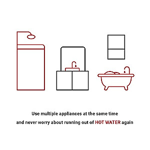 Rinnai RUCS65iN Tankless Hot Water Heater, 6.5 GPM, Natural Gas, Indoor Installation
