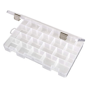 ArtBin 5004AB Large Solutions Box with Dividers, Art & Craft Organizer, [1] Plastic Storage Case, Clear