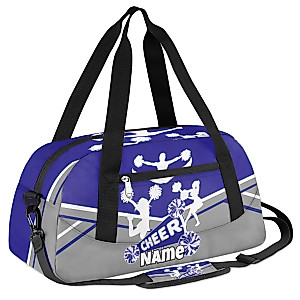 Personalized Name Cheerleader Bag for Girls, Custom Dance Bag Sport Duffel Bag Gym Bag Travel Overnight Weekender Bags, Customized Kids Gifts, Cheer Deep Red