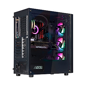 Velztorm Archux CTO Gaming Desktop PC Black (AMD Ryzen 7-5700X 8-Core, 16GB RAM, 1TB PCIe SSD + 3TB HDD (3.5), GeForce RTX 3090 24GB, 120mm AIO, RGB Fans, 750W PSU, Win 10 Pro) VELZ0001