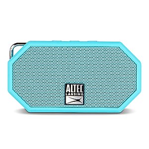 Altec Lansing Mini H2O - Waterproof Bluetooth Speaker, IP67 Certified & Floats in Water, Compact & Portable Speaker for Hiking, Camping, Pool, and Beach,Aqua