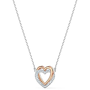 SWAROVSKI Hyperbola Pendant Necklace for Women, with a Mixed Metal Plated Finish and Clear Crystal Pavé