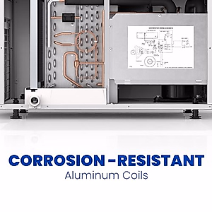 AprilAire E100 Pro 100-Pint Whole-House Dehumidifier, Energy Star Certified, Commercial-Grade Whole-Home Dehumidifier for Basement, Crawlspace, or Whole House up to 5,500 sq. ft.