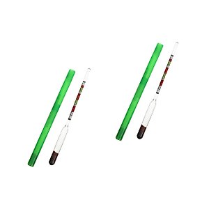 CIYODO 2 Pcs Sugar Meter Home Brew Hydrometer Specific Hydrometer Homebrew Hydrometer Manual Hydrometer Water Hydrometer Tester Sugar Scale Hydrometer Syrup Borosilicate Glass