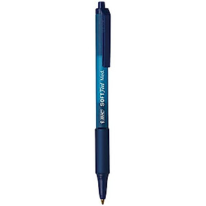 BIC Soft Feel Stick Pens With Special No-Slip Comfortable Grip, Medium Point (1.0 mm), Blue, 36-Count