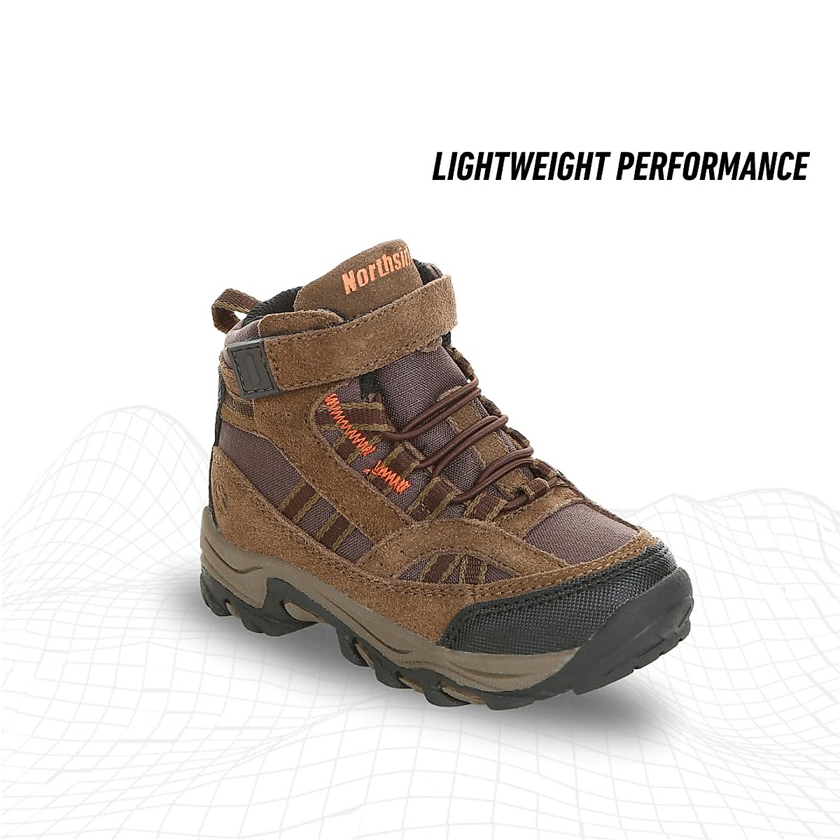 Northside Baby Rampart MID Hiking Boot, Medium Brown, 6 Medium US Toddler