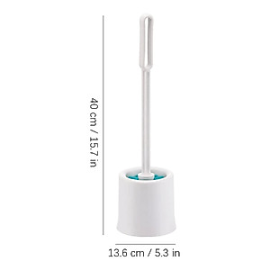 Plastic Toilet Bowl Brush Floor Stand Toilet Brush with Long Handle Toilet Cleaner Brush Home Bathroom Cleaning Accessories