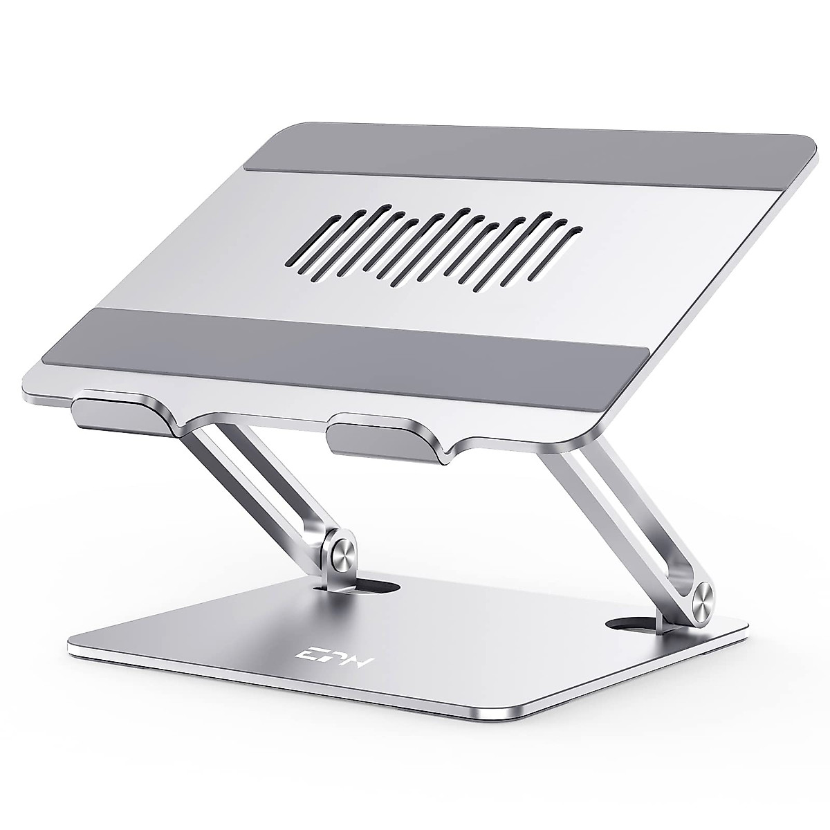 Laptop Stand for Desk, EPN Ergonomic Aluminum Alloy Laptop Holder Adjustable Height Computer Stand Notebook Riser Compatible with MacBook Pro Air, Dell, HP, Lenovo, Samsung More 9-16" Laptops-Silver