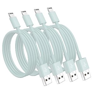 4 Pack [Apple MFi Certified] Apple Charging Cables 6ft, iPhone Chargers Lightning Cable 6 Foot, Fast iPhone Charging Cord for iPhone 14/14Pro/13/13Pro/12/11/11Pro/11Max/ X/XS/XR/XS Max/8, ipad(Blue)