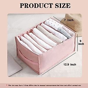 Clothes Organizer- Upgrade Wardrobe Clothes Organizer Foldable and Washable Clothes Storage Organizer for Shirt Pants Jeans and Sweater, 2 x 9 Grids