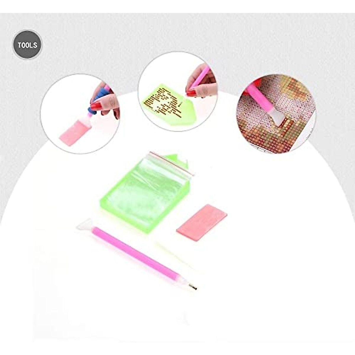 5D Angel Girl Diamond Painting DIY Full Round Drill Crystal Rhinestone Embroidery Art Painting for Bar Cafe Garage Home Gift Birthday Wedding （8x12Inch）