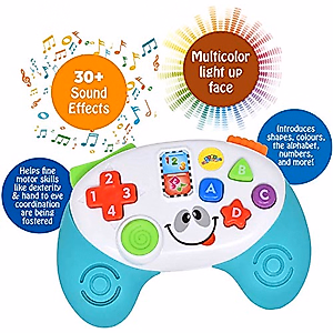 Number 1 in Gadgets Baby Remote Toy Game Controller, Musical Toys Light and Sound Early Educational Learning for Infants