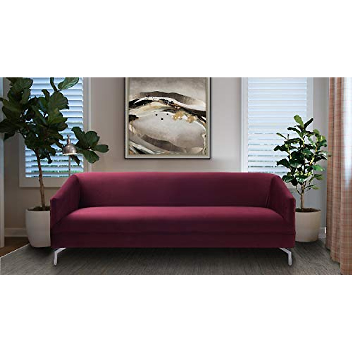 Sandy Wilson Home Elaine Sofa, Burgundy