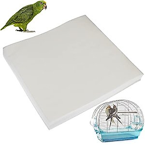 Toysructin 100 Sheets Bird Cage Liner, 12.6X12.6 Inch Disposable Absorbent Birdcage Liners Thicken Non-Woven Birdcage Tray Liner Paper, Precut Pet Animal Cages Cushion Cuttable Pets Cage Accessories