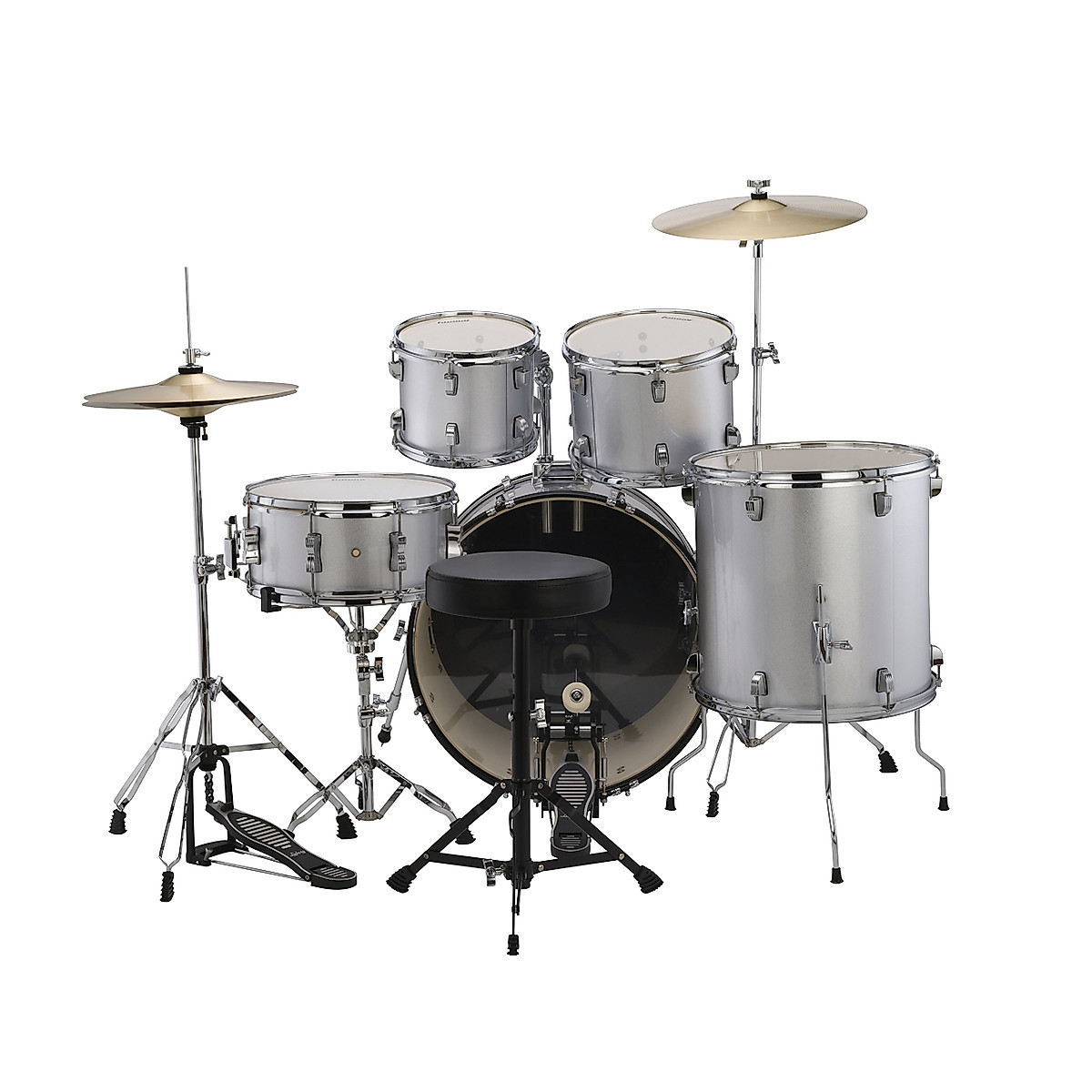 Ludwig 5 Piece Accent Drive Drum Set with Hardware & Cymbals