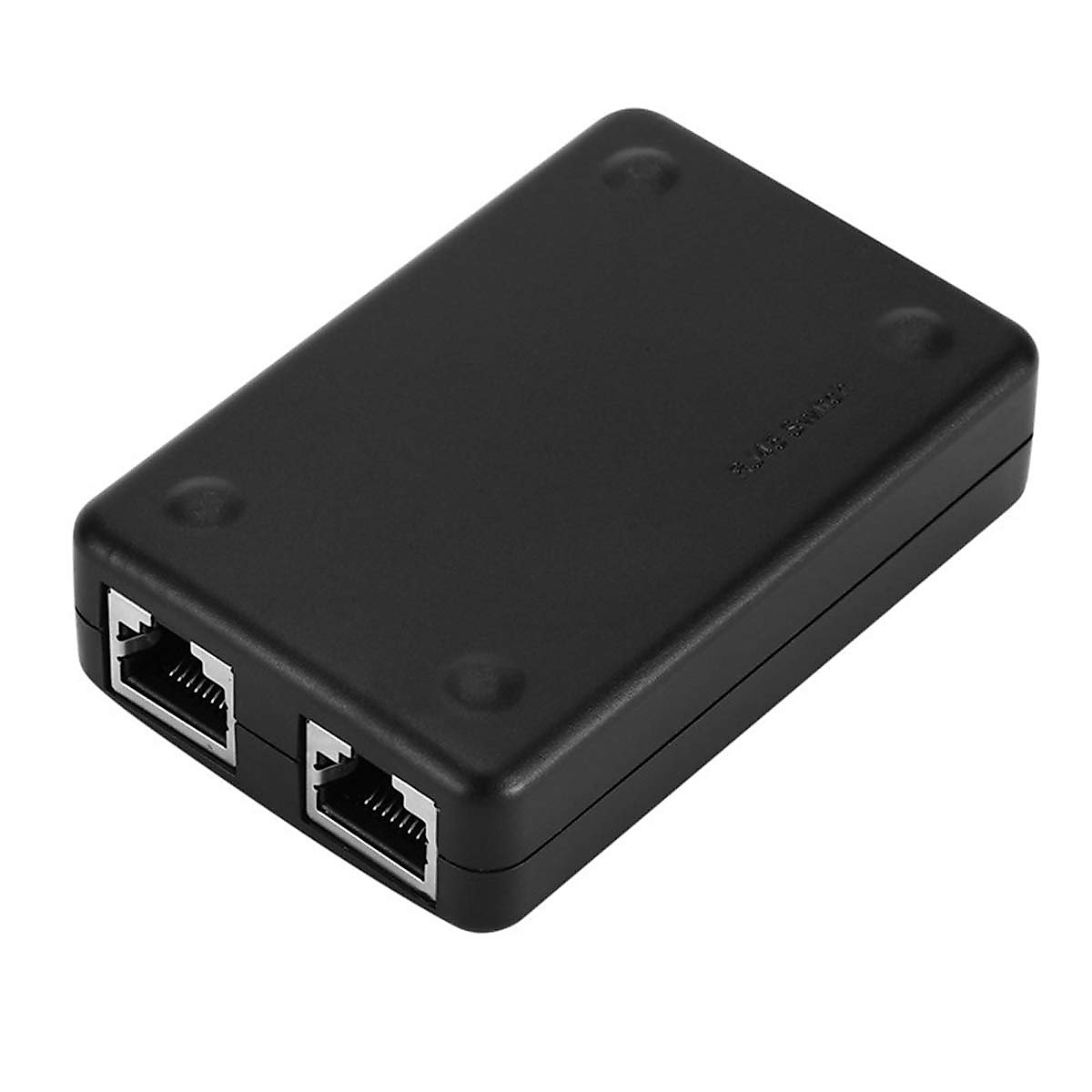 Ruiqas 2 Ports Network Switch, RJ45 Network Switch Box Computer Intranet Ethernet Network Splitter Adapter