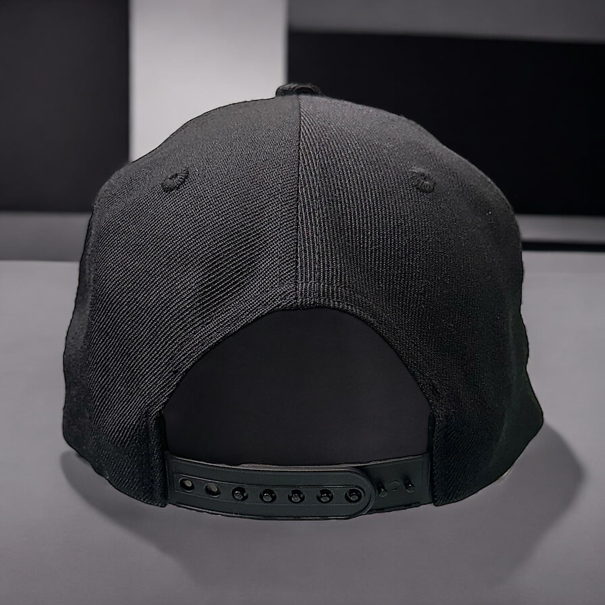 Embroidered Ash Ketchum Costume Cap in Black on Black 3D Puff Design, AP Custom Snapback Flatbill League Trainer Anime Cosplay or Halloween