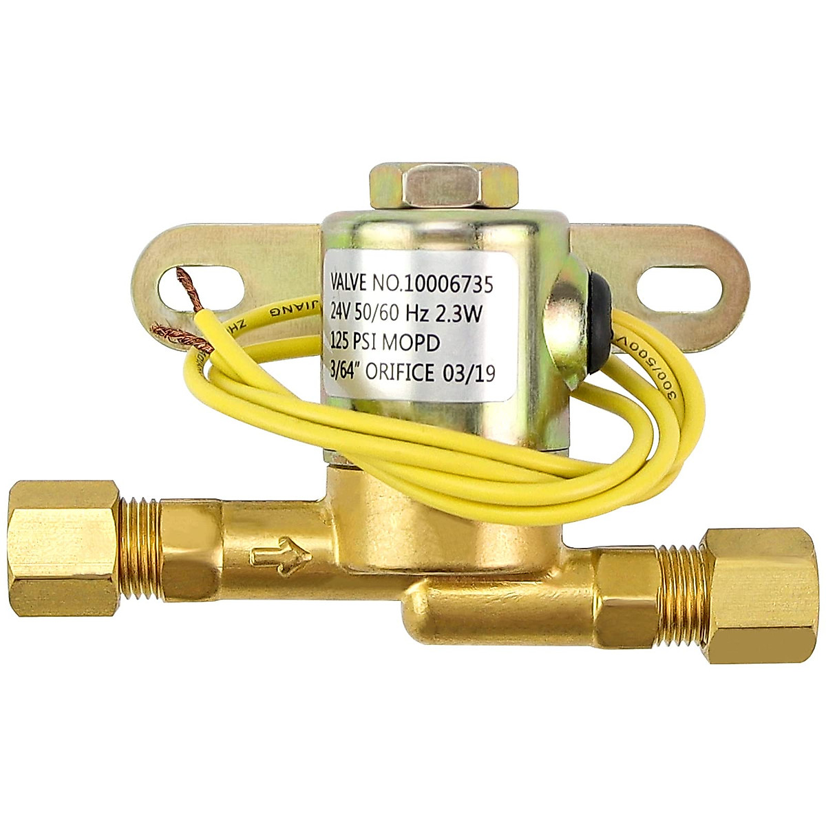 4040 Humidifier Solenoid Valve Replacement 24V,2.3W,60Hz Brass Humidifier Solenoid Valve Replace A2012-S118,B2035-S2,B2035-S5 Fit for A-prilaire Humidifier 400, 500, 600 and 700 series by Fetechmate