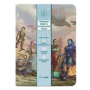 Ultra PRO - Critical Role Book Folio with Six 9-Pocket Pages for Standard Size Cards for Ultimate Protection, 10 Single Pocket Page, Organize & store Notes, Maps, Character Sheets, Spell Cards