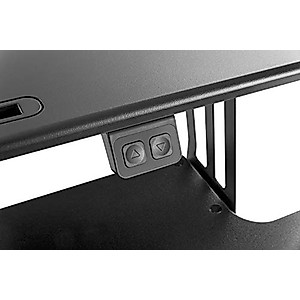 G Pack Pro Standing Desk Converter - Electric Height Adjustable Desk for Sit Stand Desk Workstation with Removable Keyword Tray and Space for Dual Monitors - Ergonomic Design for Maximum Productivity