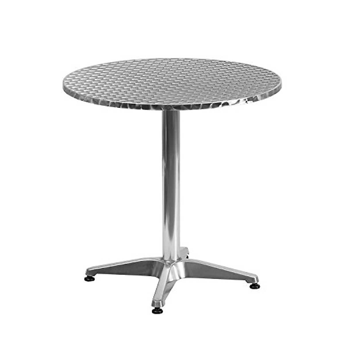 Flash Furniture Mellie 27.5'' Round Aluminum Indoor-Outdoor Table with Base