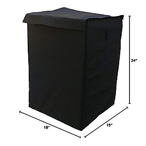 PrimeTrendz Shopping Cart Liner 18" X 15" X 24" | BLACK | Square Bottom Fits Snugly Into a Standard Shopping Cart | (This listing is for the Liner Only, Shopping Cart not included)