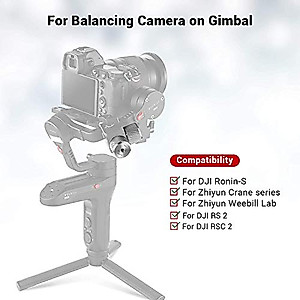 SMALLRIG Removable Counterweight 100g for DJI Ronin S / Ronin RS 2 / Ronin-SC / Ronin RSC 2 and Zhiyun Gimbal Stabilizers – 2284