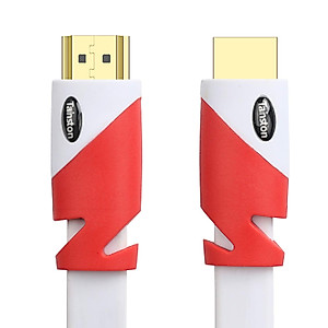 Tainston Flat High Speed HDMI Cable (50 Feet) Support 4K 2160P,3D,1080P,Audio Return Channel