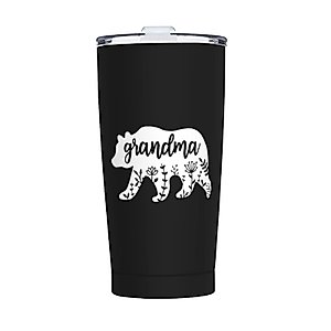 Yipaidel Grandma Bear 20 OZ Tumbler, Travel Coffee Mug, Stainless Steel Cup with Lid, Double Wall Vacuum Insulated Travel Mug Gifts for Men Women