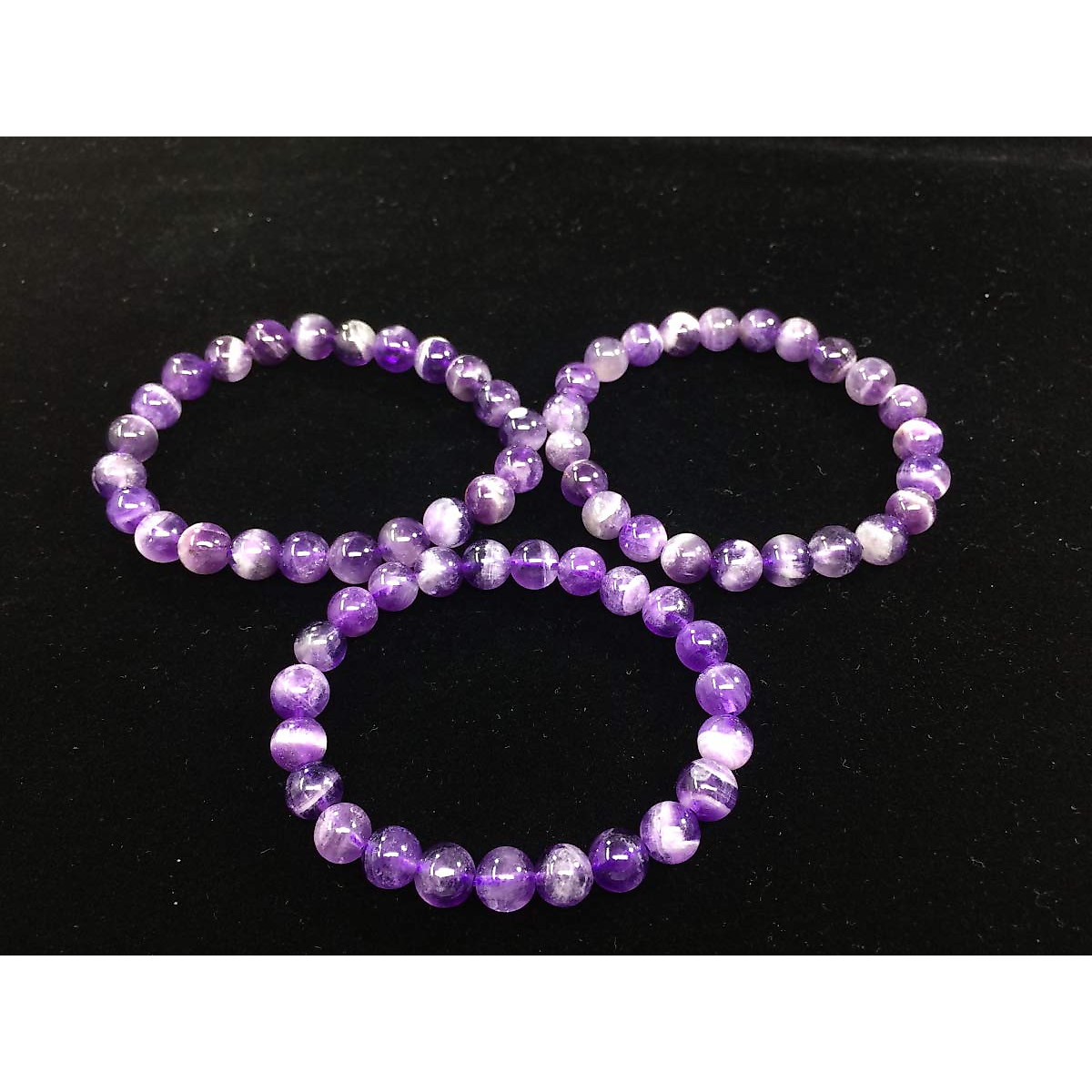 Adabele Real Natural Purple Amethyst Bracelet 7.5 inch Stretch Gemstone Beaded Bracelet Chakra Healing Crystal Stone Jewelry Women Men Mom Gift (Unisex) GB8-B16