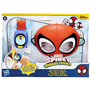 Spidey and His Amazing Friends Spidey Comm-Link Wristband and Mask Set, Marvel Preschool Super Hero Toys, Kids Easter Gifts, Ages 3+