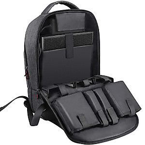 VORI Game Elite Traveling Backpack for Nintendo Switch and Switch OLED Model 2021, Portable Carrying Storage Bag for PS4 Slim and Xbox ONE, Protective Design for Home Storage and Travel, Grey