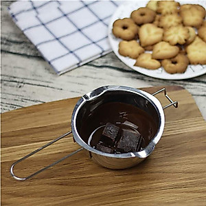 Double Boiler Pot,Candy Melting Pot,Melting Chocolate,Wax,Soap,and Candle Making,Melting Pot,Double Boiler for Chocolate Melting (480ML)