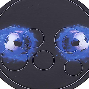 VR Glasses Protective Sticker, VR Headset Stickers Comfortable for Quest 2(Blue Flame Football)