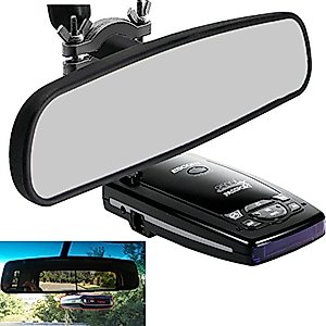 Rearview Mirror Mount for Escort Passport 9500ix 9500i 8500 X50 x70 x80 Solo S2 S3 S4 SC 55 s75 s75g Beltronics Vector 995 955 (Require 1" clear stem to install and only for radar Detector listed)