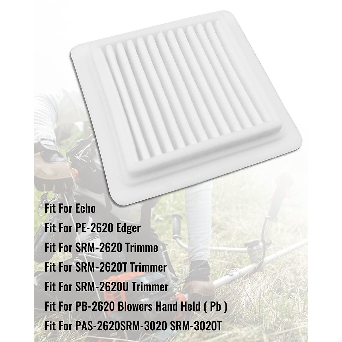 NTSUMI Air Filter Replace A226002030 A226002040 Fit for Echo Shindaiwa PE-2620 PE-2620S PB-2620 SRM-2620 AH262 AHS262 BRD-2620 C262 Lawn Mower With Fuel Filter Line Spark Plug, 7 Pack Kit