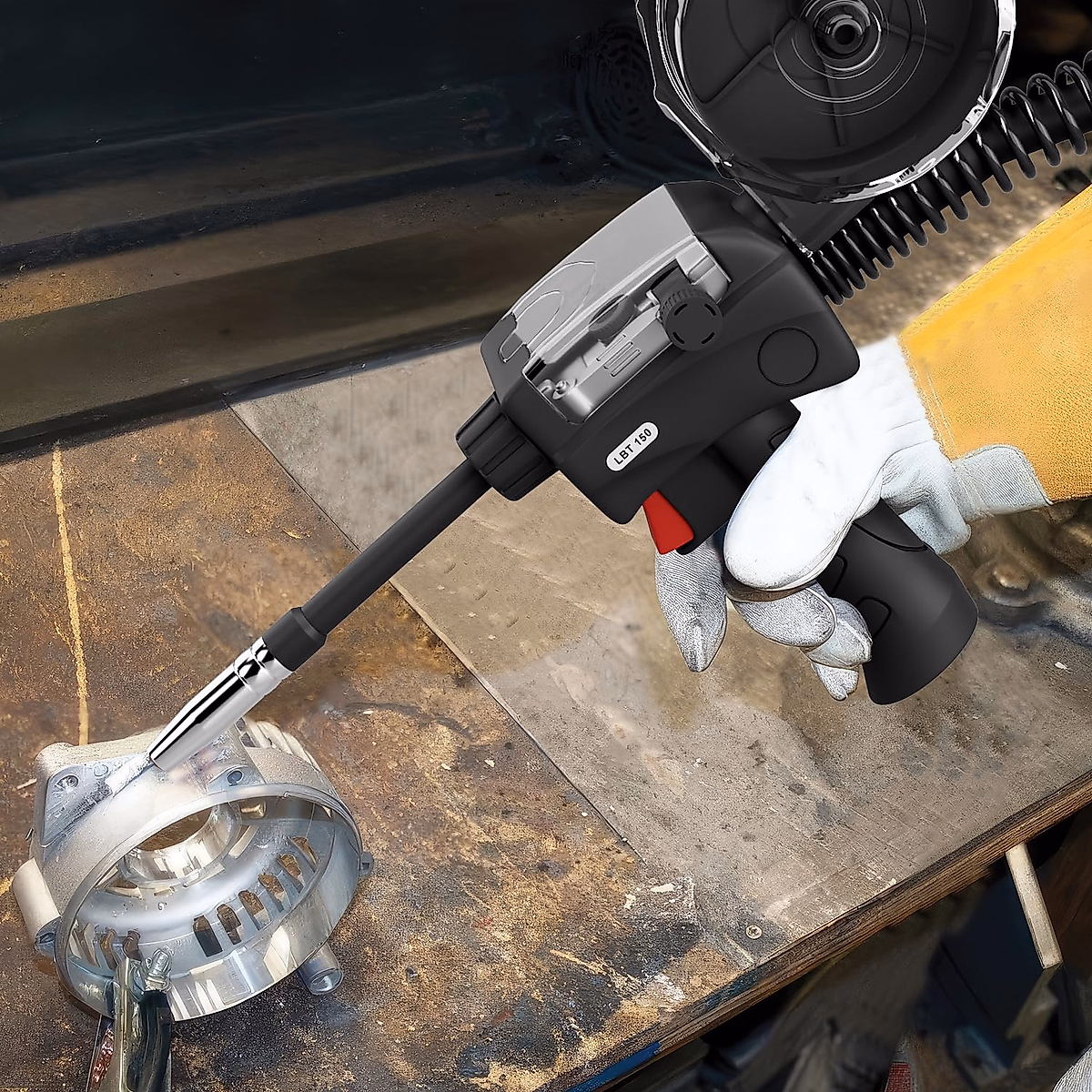 LBT150 Spool Gun, 10 FT Cable Fits GZ GUOZHI Mig 200 and MIG 160 (Asin:B0BHQH968G,B0BHQJP7XJ), Not for GZ GUOZHI MIG 200P(Asin：B0C5MM5P25)