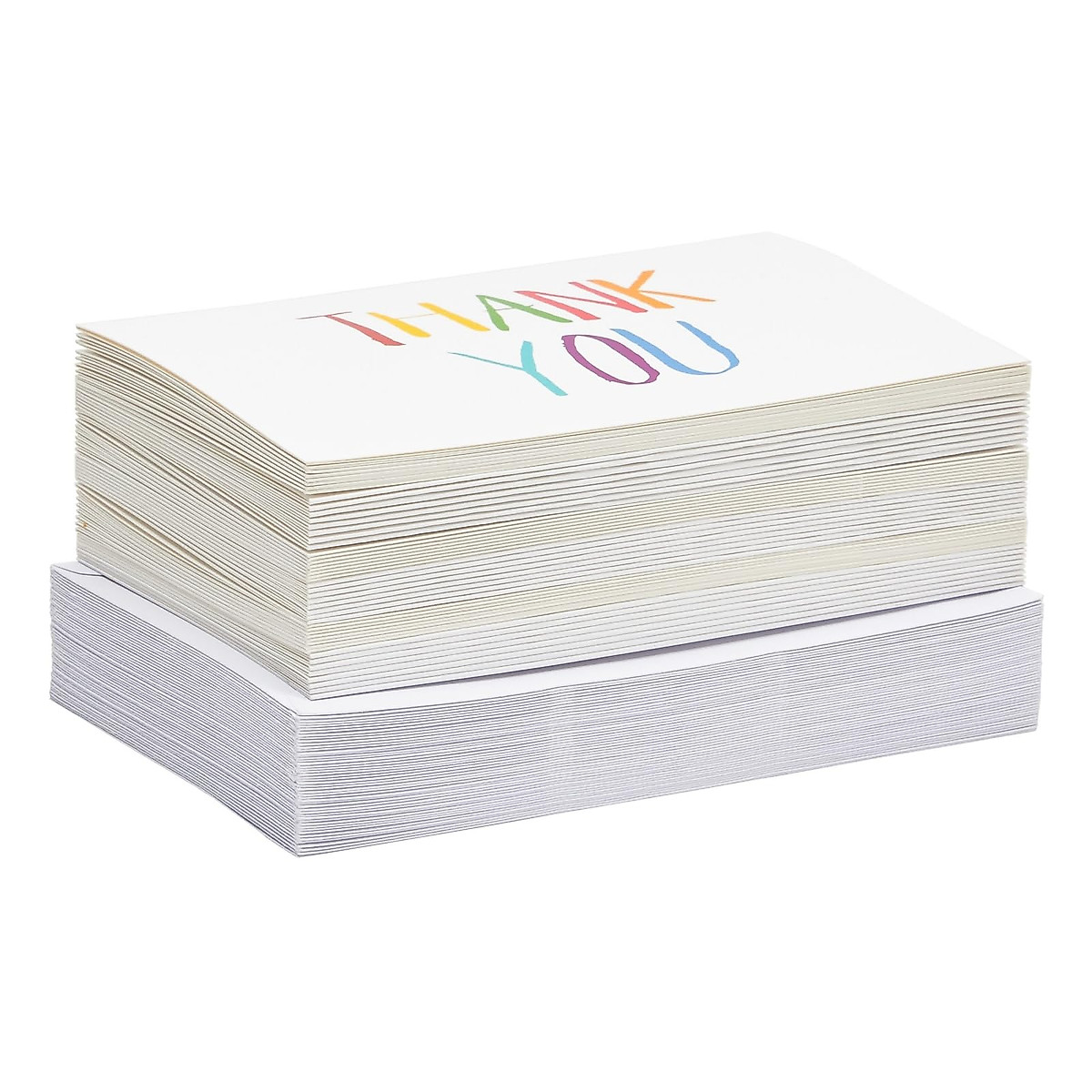 Juvale 48 Pack Thank You Note Cards with Envelopes for Kids Birthday, Baby Shower, Blank Inside (4x6 In)