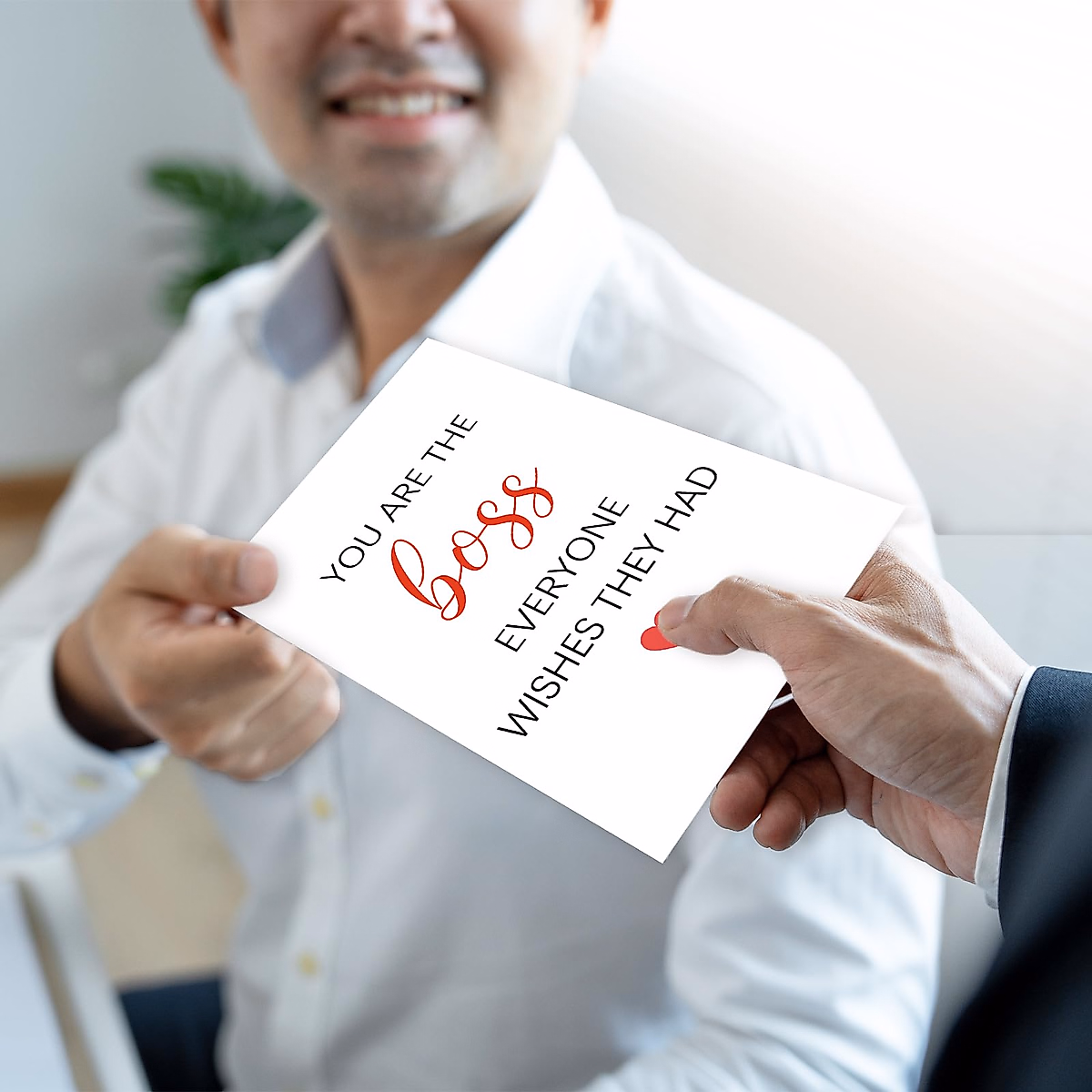 Londue Funny Boss Day Card for Boss Leader Manager, Boss's Day Gift Cards from Group Employee, Appreciation Gifts for Boss -You're The Boss That Everyone Wishes They Had