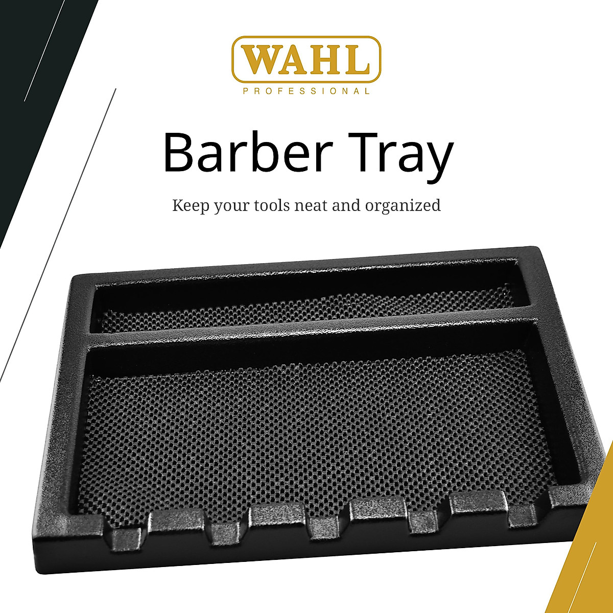 Wahl Professional Barber Tray 5 Slot Organizer with Non-Slip Material for Clippers and Guides