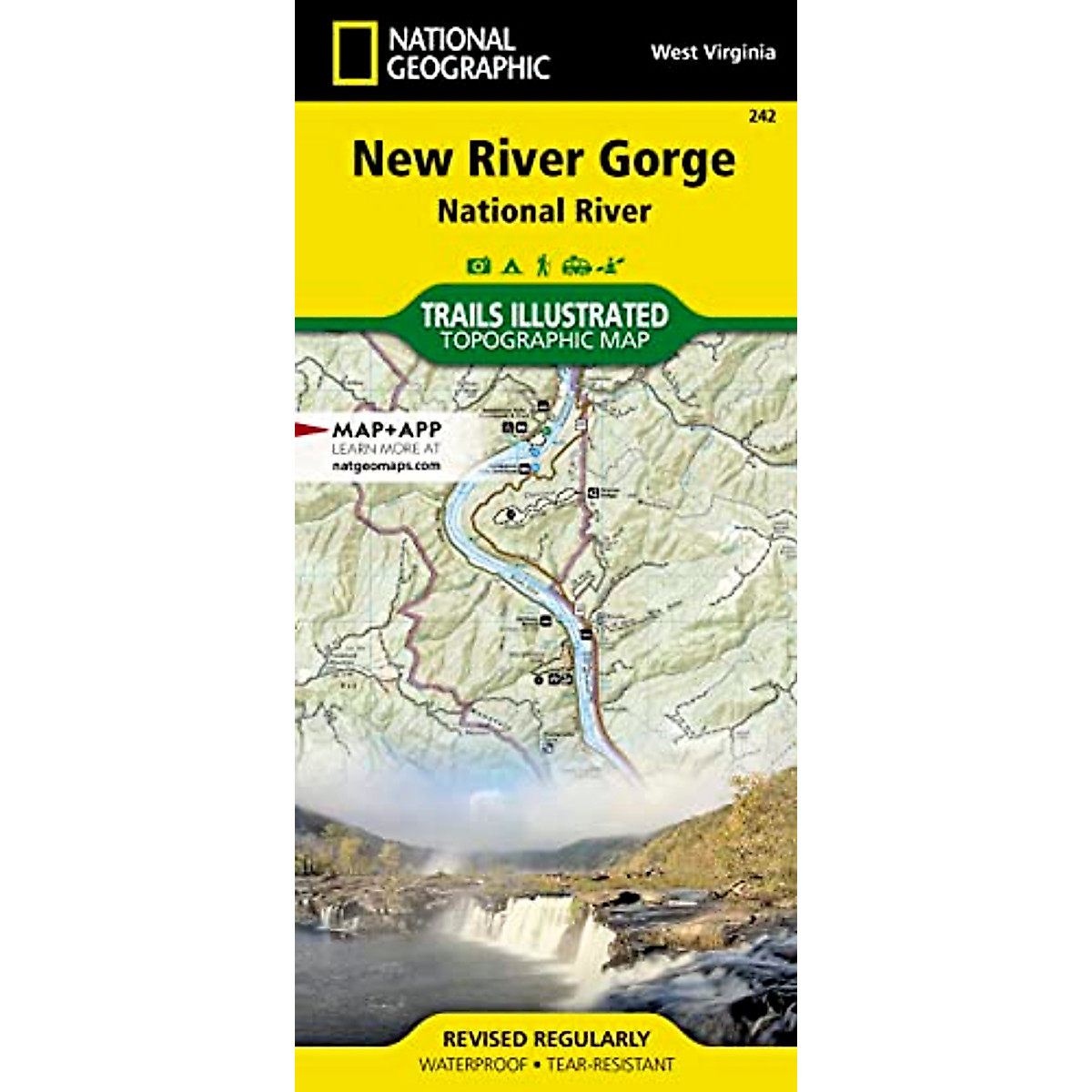 New River Gorge National River Map (National Geographic Trails Illustrated Map, 242)