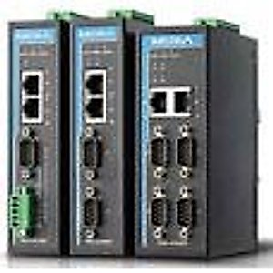 MOXA NPort IA5250A-T 2-Port RS-232/422/485 Industrial Automation Device Server with Serial/LAN/Power Surge Protection, Two 10/100BaseT(X) Ports with Single IP, -40 to 75C Operating Temp.