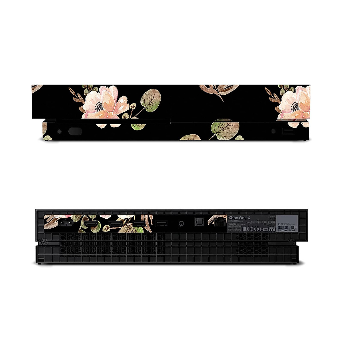 Head Case Designs Officially Licensed Anis Illustration Vintage Black Art Mix Vinyl Sticker Gaming Skin Case Cover Compatible With Xbox One X Console and Controller Bundle