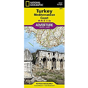 Türkiye (Turkey): Mediterranean Coast Map (National Geographic Adventure Map, 3019)