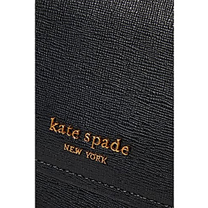 Kate Spade New York Morgan Saffiano Leather Flap Chain Wallet Black One Size
